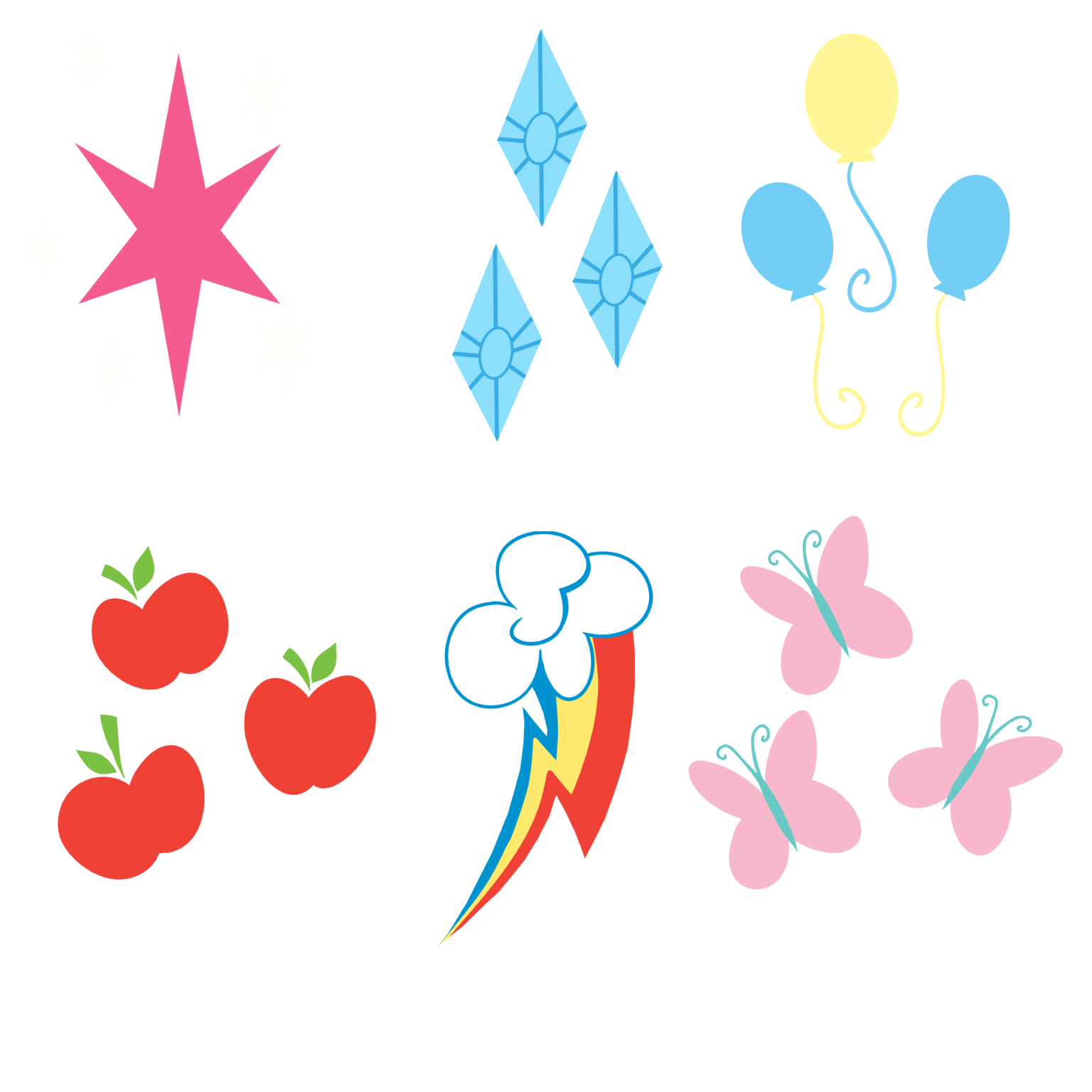 Mane 6 Cutie Marks Resource – TJPones